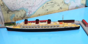 Ships-and-more - Passenger vessel "Queen Mary" (1 p.) UK 1936 Wiking