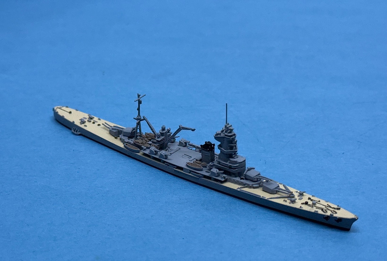 Ships-and-more - Cruiser "Algerie" painted decks (1 p.) F 1940 Neptun N ...