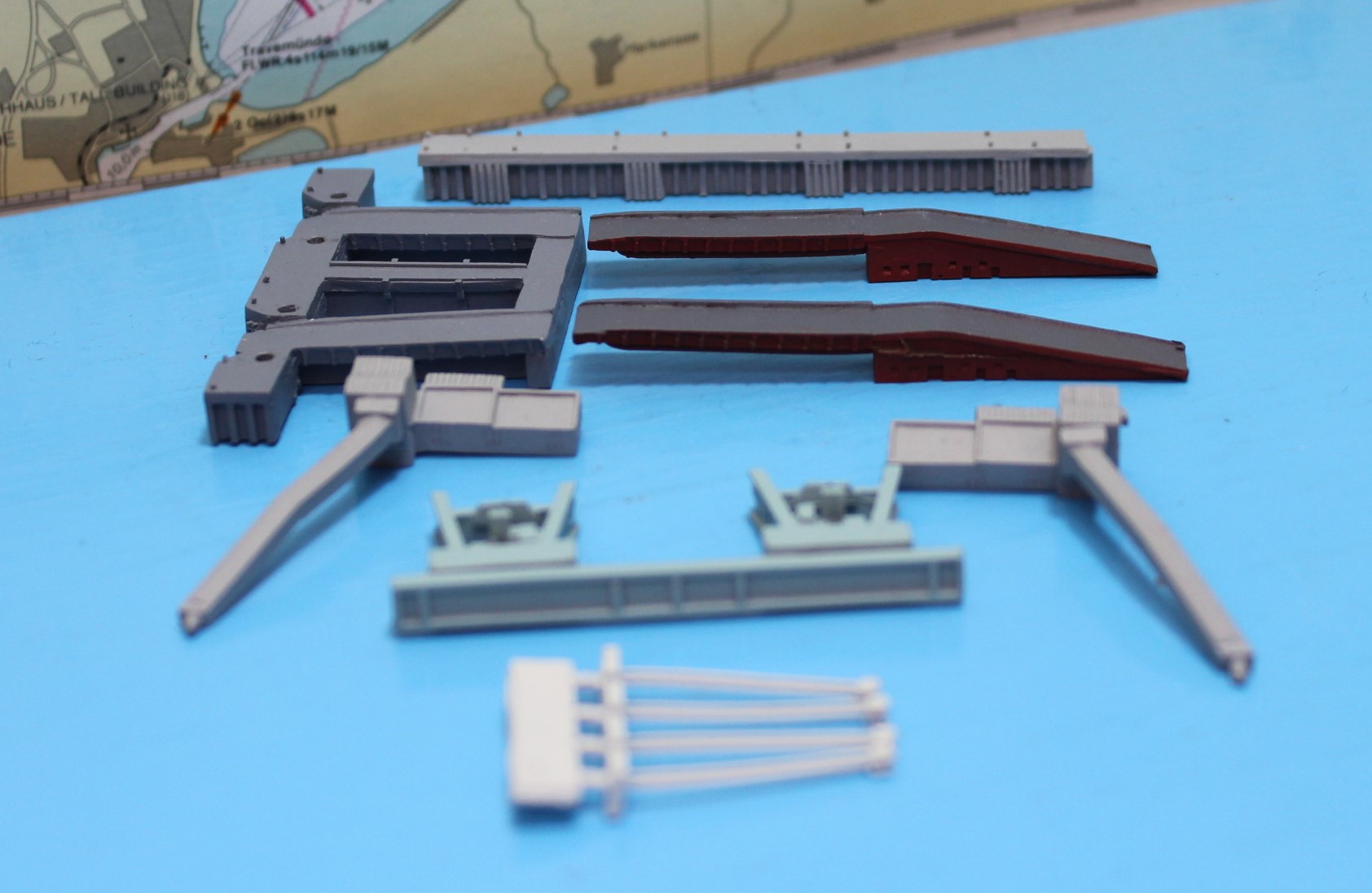 Ships-and-more - Ferry dock loading ramp set (1 p.) Triton TB 45